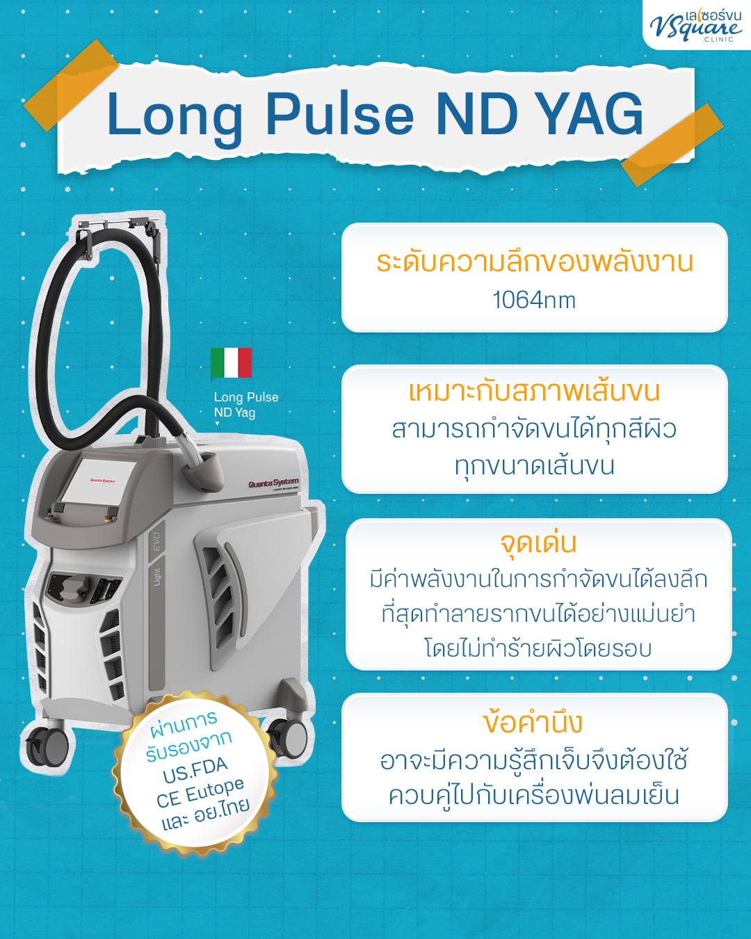 Long Pulse Nd Yag คืออะไร ? ต่างจากเลเซอร์ขนอื่น ๆ อย่างไร