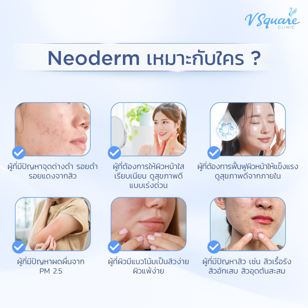 Neo Derm สูตรฟื้นฟูผิวใส ลดสิว คืนสมดุลผิวแข็งแรงจากภายใน